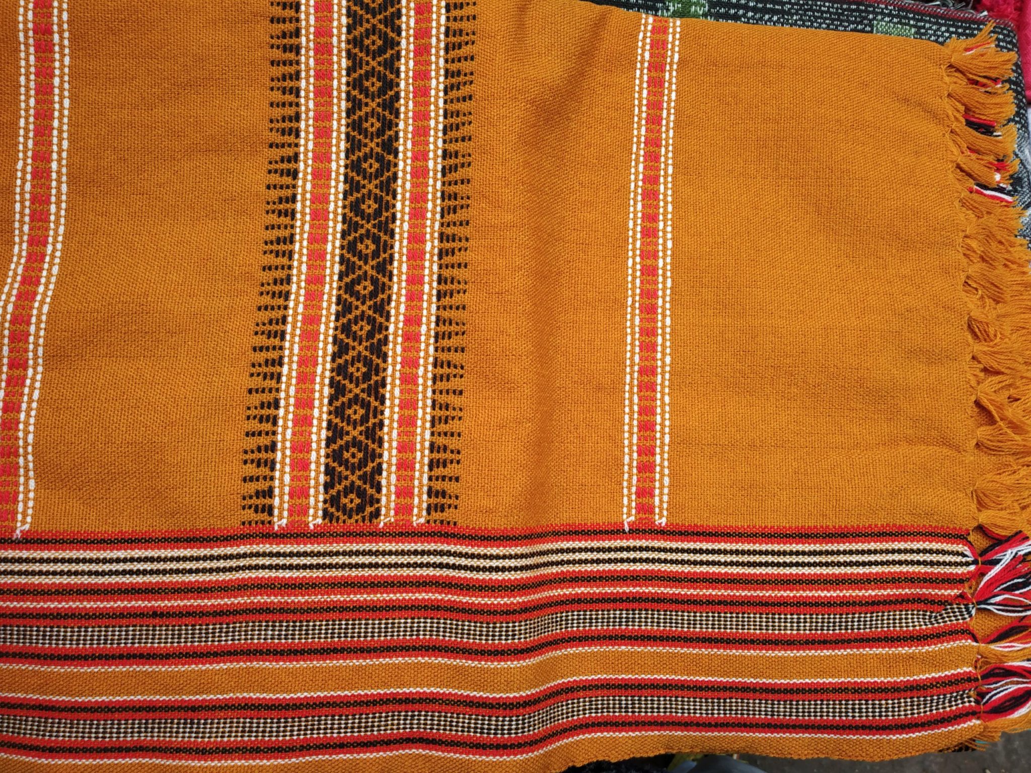 Manipuri Shawl - Yellow - Paharizones