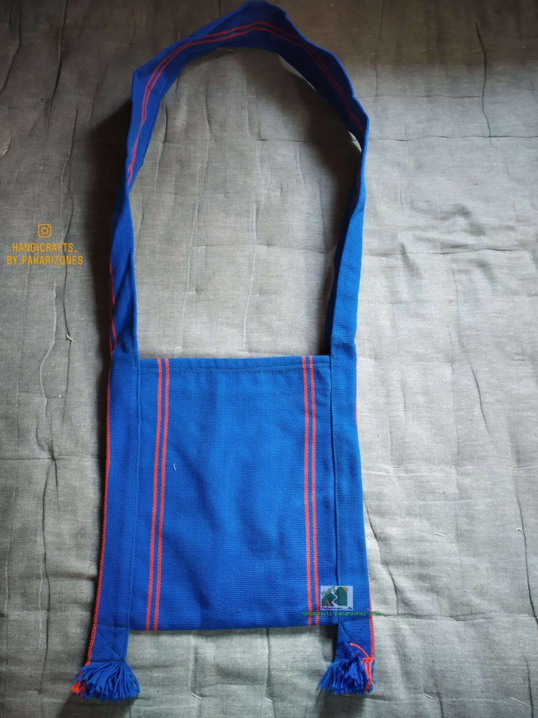Jhola/Cloth Bag/Naga Shawl Bag - Sky Blue (medium size) - Paharizones