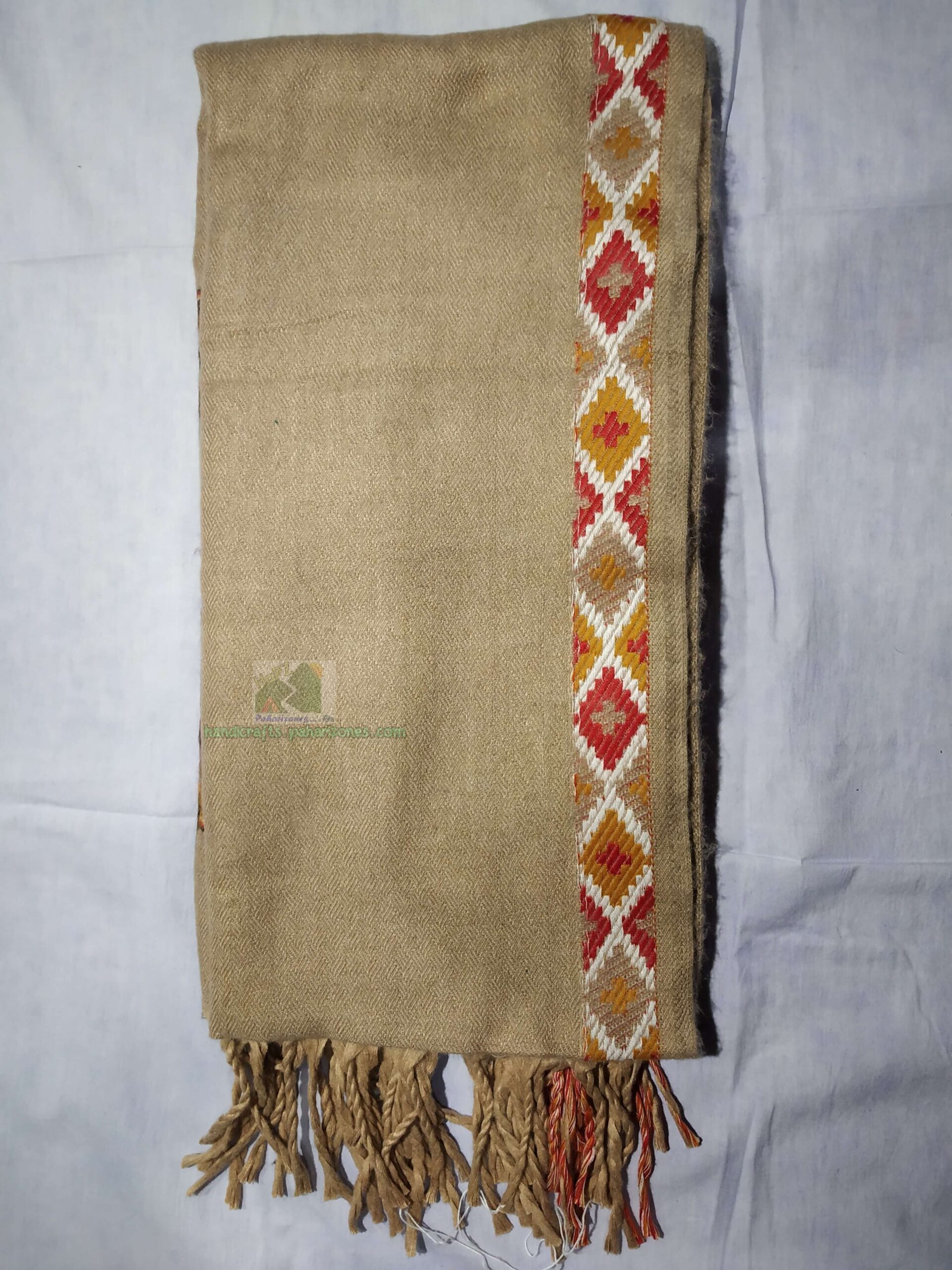 Mizo Shawl - Light Brown - Paharizones
