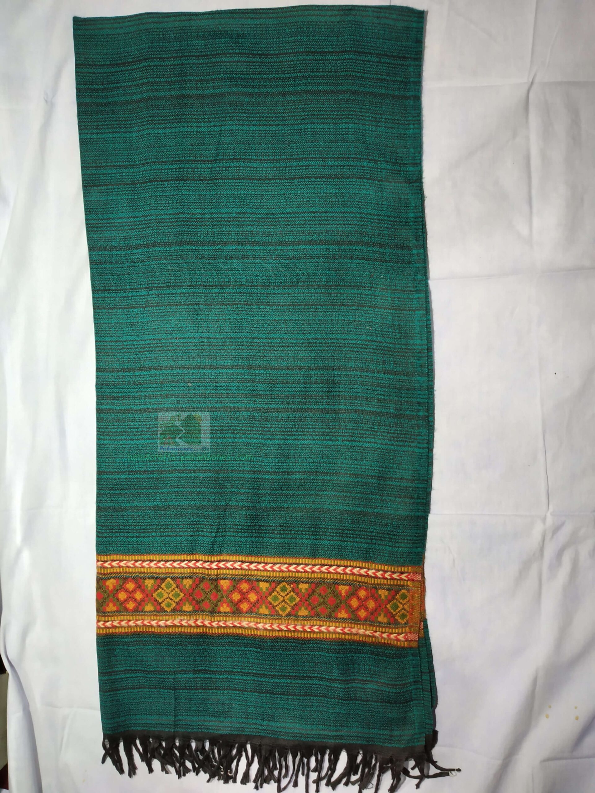 Mizo Shawl - Dark Cyan - Paharizones
