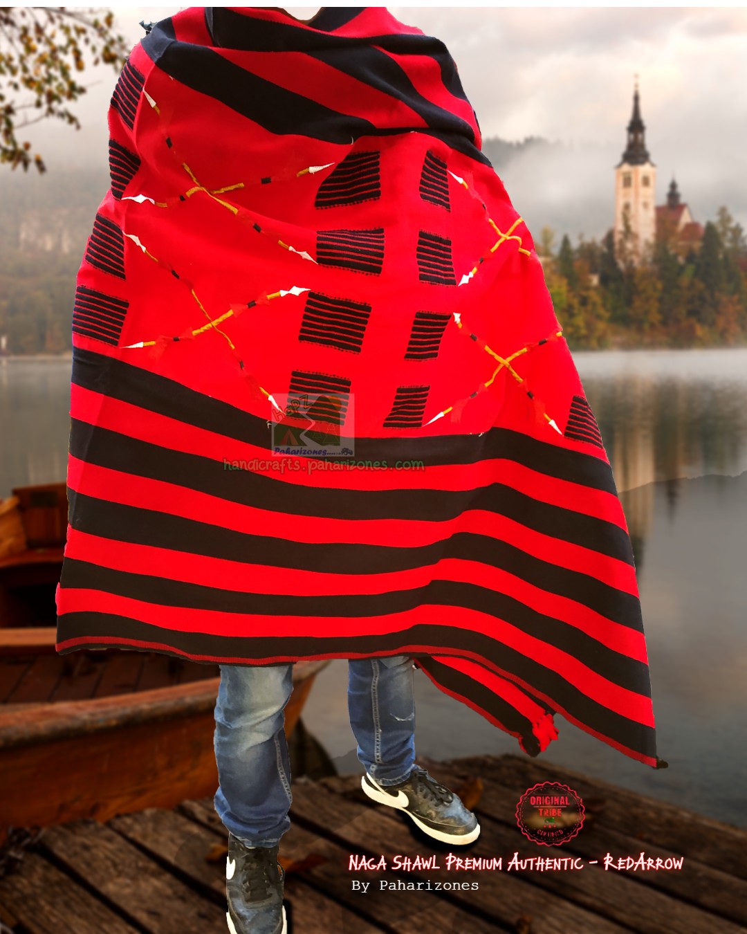 Naga Shawls - High Premium Authentic Redarrow - Paharizones