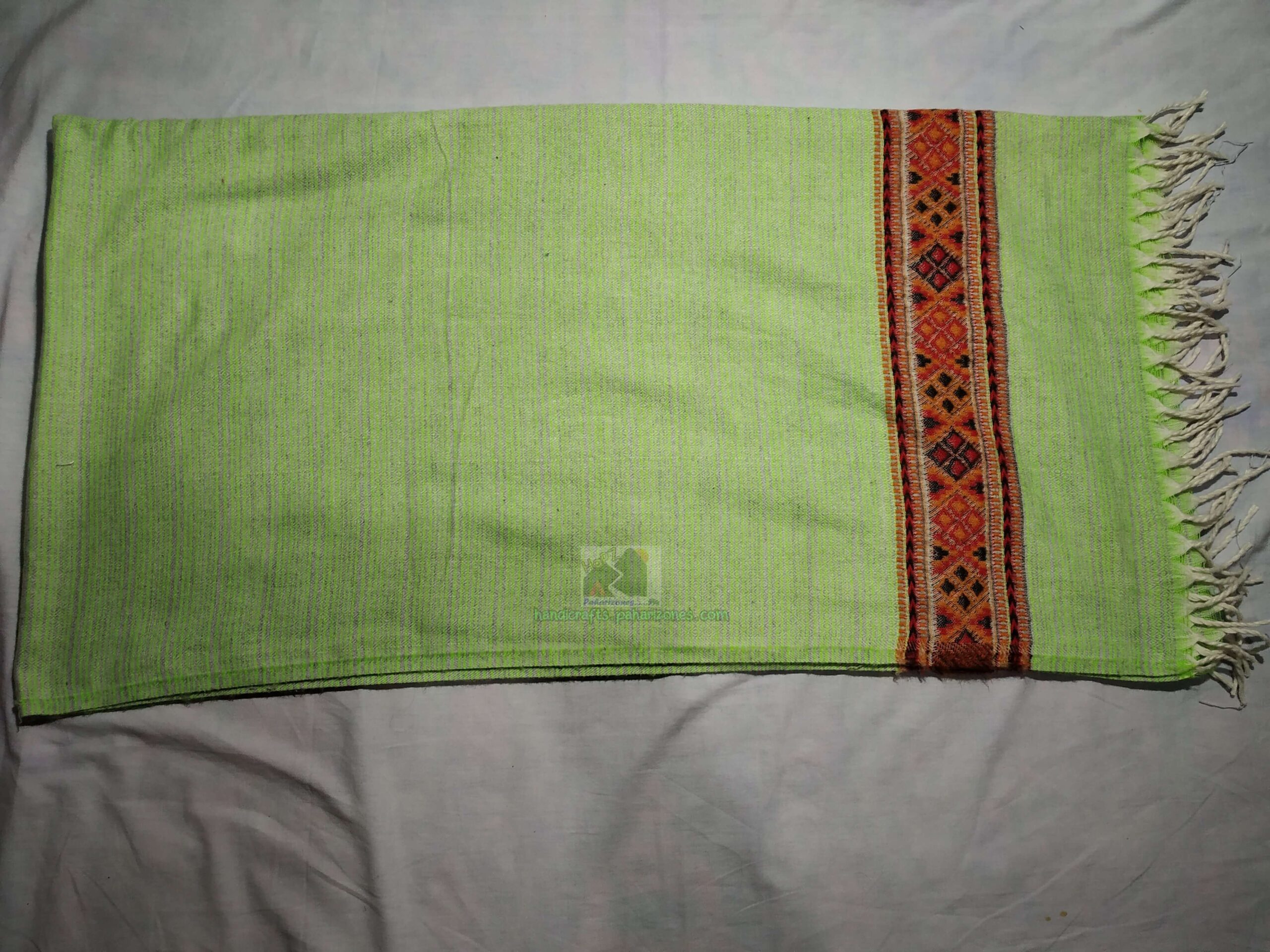 Mizo Shawl - Fluorescent Green - Paharizones