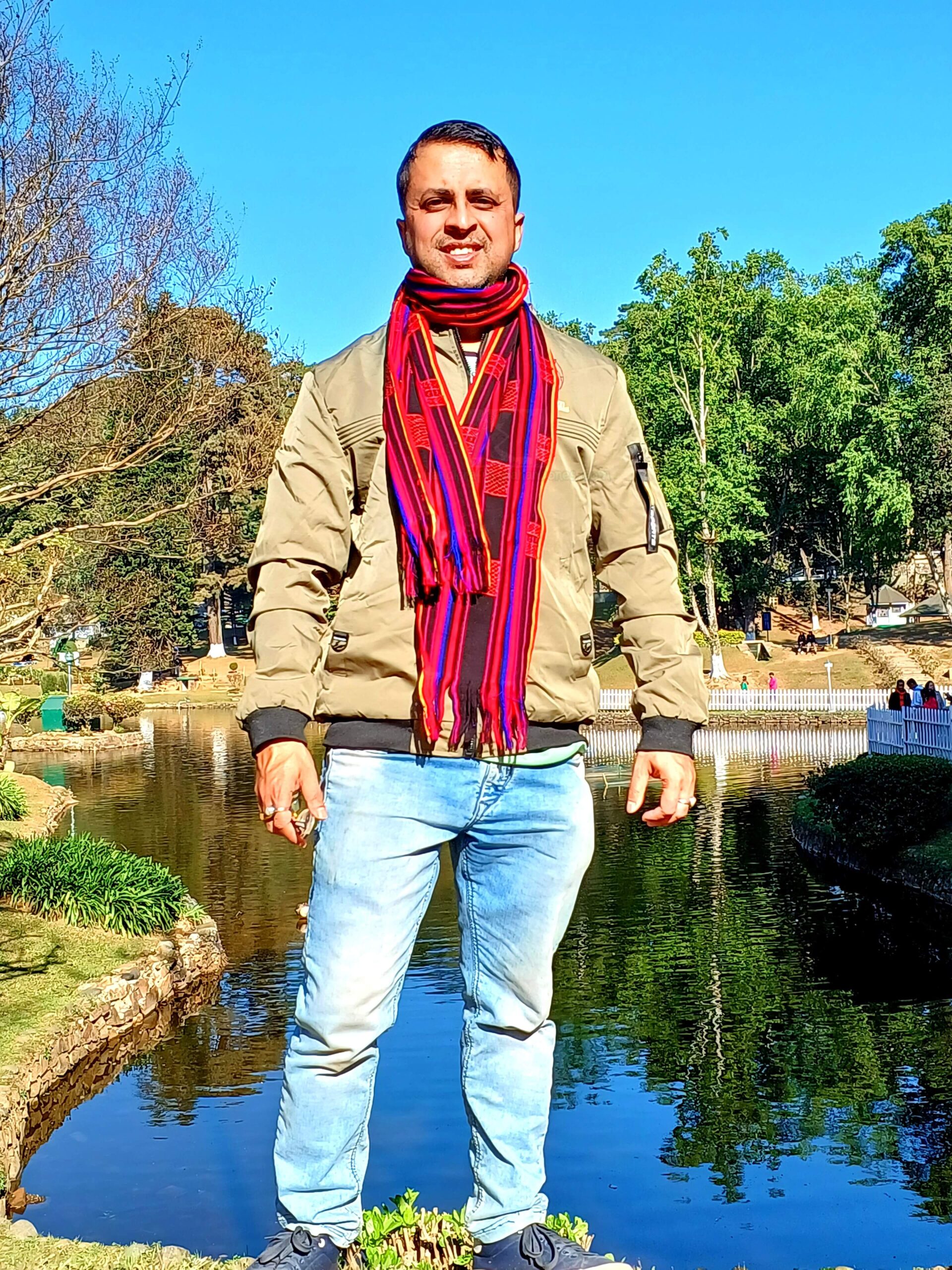 Naga Authentic Muffler or Scarf - RedCheks - Sangtam Tribe - Paharizones