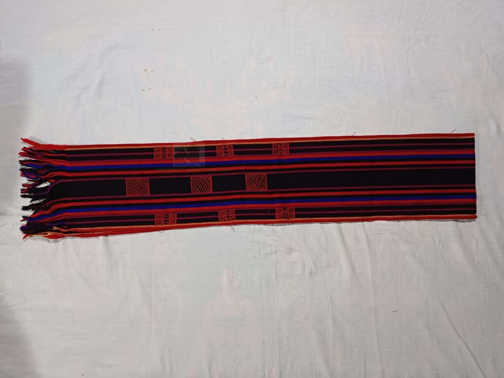 Naga Authentic Muffler or Scarf - RedCheks - Sangtam Tribe - Paharizones